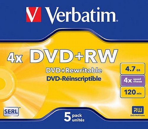 Verbatim Blank DVD+RW 4X Disc - SBC Store